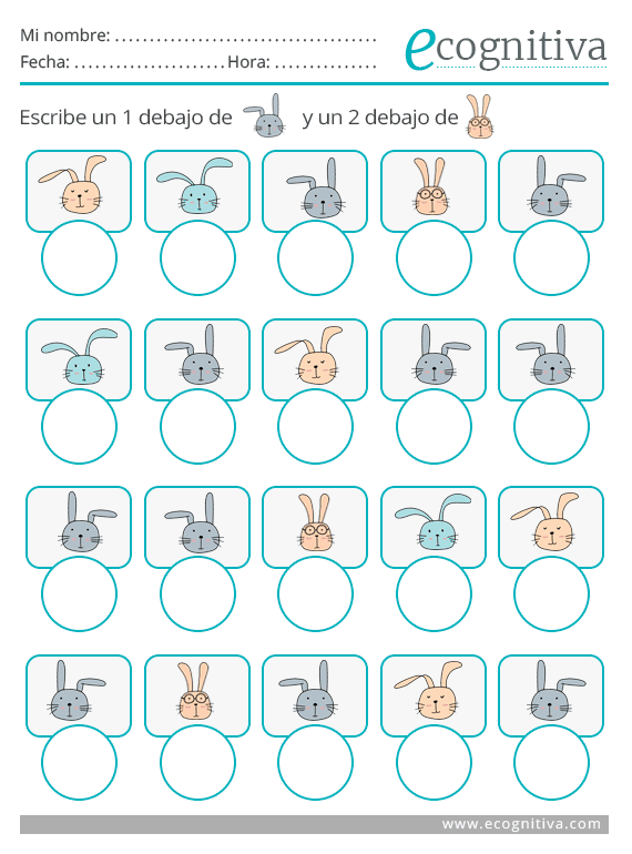 Estimulación Cognitiva para Niños. Ejercicios para Imprmir PDF Gratis