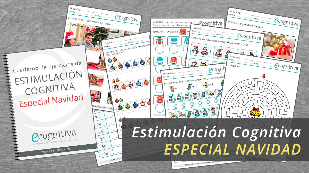 Especial Navidad. Ejercicios de Estimulación Cognitiva GRATIS.