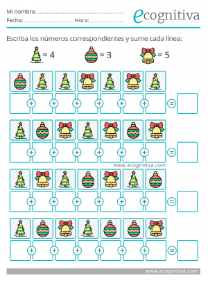 Especial Navidad. Ejercicios de Estimulación Cognitiva GRATIS.