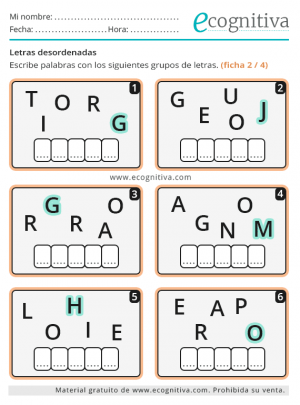 Estimulación Cognitiva septiembre 2022 - Estimulación cognitiva