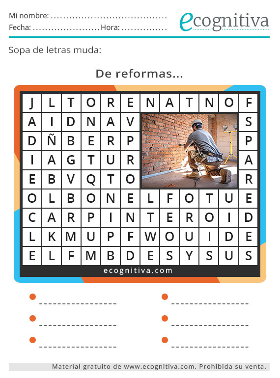 Pasatiempos marzo 2023 - Estimulación cognitiva