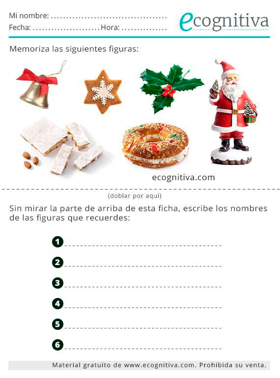Diciembre 2023: estimulación cognitiva de Navidad - Estimulación cognitiva