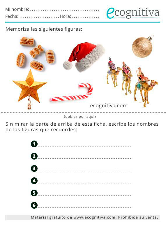 Diciembre 2023: estimulación cognitiva de Navidad - Estimulación cognitiva